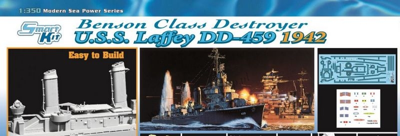 Dragon 1026 - Benson Class Destroyer U.S.S. Laffey DD-459 1942